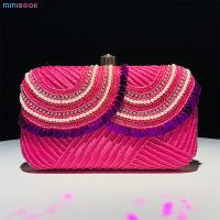 China Ladies Crystal Bling Evening Handbag 25cm Party Wedding Purse OEM Custom for sale