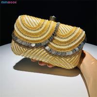 China Ladies Crystal Bling Evening Handbag 25cm Party Wedding Purse OEM Custom for sale