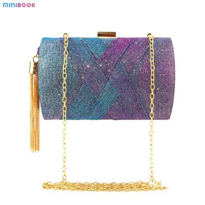 China Satin Ladies Diamante Party Purses Bridal Handbags for Women Luxury Low MOQ Mix Models for sale