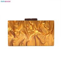 China Custom Letter Pattern Acrylic Minibook Evening Bag for Women Party 20x12cm for sale