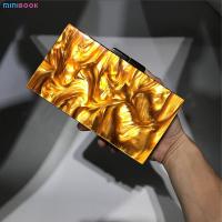 China Custom Letter Pattern Acrylic Minibook Evening Bag for Women Party 20x12cm for sale