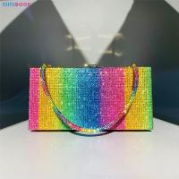 China Square Elegant Party Evening Clutch Purse Handbag Luxury Designer Crossbody Bag 20cm for sale