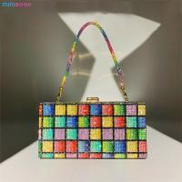 China Square Elegant Party Evening Clutch Purse Handbag Luxury Designer Crossbody Bag 20cm for sale