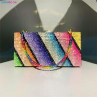 China Square Elegant Party Evening Clutch Purse Handbag Luxury Designer Crossbody Bag 20cm for sale