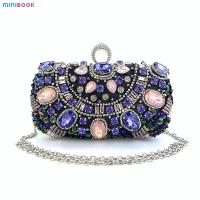 China Handmade Spherical Round Beaded Flowers Evening Bag Party Pearl Clutch 20cm for sale