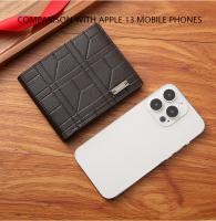 China Polyester Lining Classic Men Wallet Short Fashion Coin Pocket Card Holder Purse 8 Slot for sale