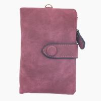 China Korean Style Short Female Purse Tri-fold Wallet Soft Pu Leather 8 Card Slots for sale