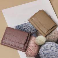 China PU Leather Women Short Wallet with Multi Slot Card Holder and Mini Coin Purse 8x4x1 inch for sale