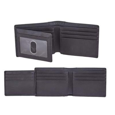 China Genuine Cowhide Men's Short Wallet Mixed Color Leather Daily Life Anti-Theft RFID Blocking for sale