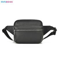 China Custom Logo Waterproof PU Saffiano Leather Chest Bag 10L Multi-Function Men Crossbody for sale