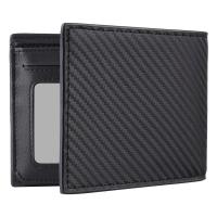 China Genuine Cowhide Men's Short Wallet Mixed Color Leather Daily Life Anti-Theft RFID Blocking for sale