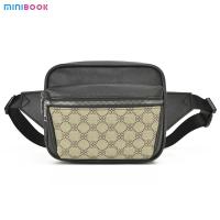 China Custom Logo Waterproof PU Saffiano Leather Chest Bag 10L Multi-Function Men Crossbody for sale
