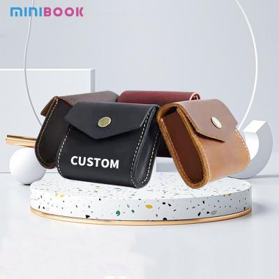 China Handmade Genuine Leather Mens Wallet with Coin Pocket 11.2cm x 7.5cm Short Anti-Theft for sale