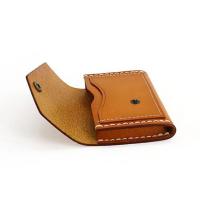 China Handmade Genuine Leather Mens Wallet with Coin Pocket 11.2cm x 7.5cm Short Anti-Theft for sale
