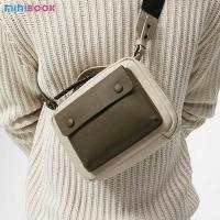 China MINIBOOK Men's PU Leather Multifunctional Waist Bag for Outdoor Travel 2L Capacity for sale