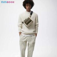 China Men's Multifunctional PU Leather Sports Waist Bag for Outdoor Travel Riding 2L Capacity for sale