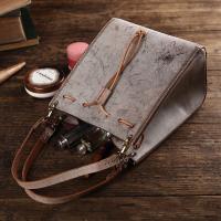 China Genuine Leather Vintage Forest Style Top Layer Cowhide Shoulder Crossbody Bag for Women 30x20x10 cm for sale
