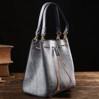 China Genuine Leather Vintage Forest Style Top Layer Cowhide Shoulder Crossbody Bag for Women 30x20x10 cm for sale