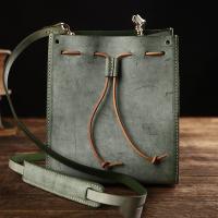 China Genuine Leather Vintage Forest Style Top Layer Cowhide Shoulder Crossbody Bag for Women 30x20x10 cm for sale
