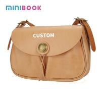 China Handmade Vintage Men's Shoulder Crossbody Bag Vegetable Tanned Leather 30cm for sale
