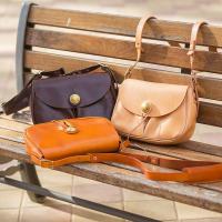 China Handmade Vintage Men's Shoulder Crossbody Bag Vegetable Tanned Leather 30cm for sale