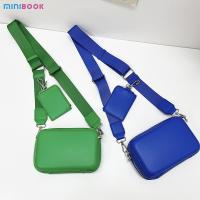 China Custom Logo Men's Leather Sling Bag PU Leather Square Box Shape Crossbody Purse 30x20x10 cm for sale