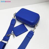 China Custom Logo Men's Leather Sling Bag PU Leather Square Box Shape Crossbody Purse 30x20x10 cm for sale