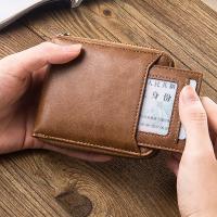 China Vintage Retro Genuine Leather Zipper Closure Handmade Man Purse Wallet Custom Logo Available for sale
