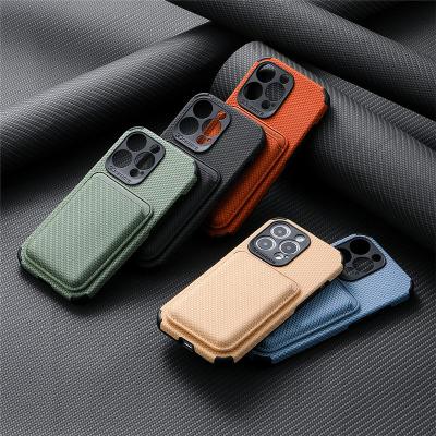China Luxury Business Wallet Case for iPhone 15 2-in-1 Detachable Card Holder PU Leather Cover for sale