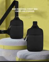 China Polyester Sports Crossbody Purse Mini Chest Bag for Men Women All Seasons Daily Use for sale