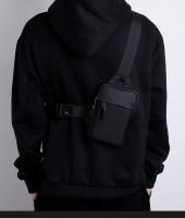 China Polyester Sports Crossbody Purse Mini Chest Bag for Men Women All Seasons Daily Use for sale