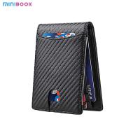 China Genuine Leather Anti-Theft Customized Drawing Multi-Function RFID Wallet for Men for sale