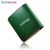 China Genuine Leather Bifold Wallet for Men Lightweight Anti-Theft Short Wallet 9x8x1.5cm for sale