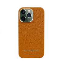 China Genuine Leather Phone Case for iPhone 15 Pro with Magnetic Wireless Charging Shockproof Business Cover for sale