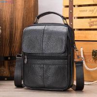 China Genuine Leather Men Small Flap Top Handle Handbags Crossbody Bag Shoulder Messenger 30cm for sale