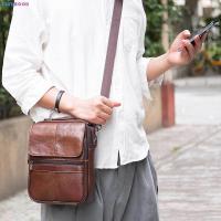China Genuine Leather Men Small Flap Top Handle Handbags Crossbody Bag Shoulder Messenger 30cm for sale