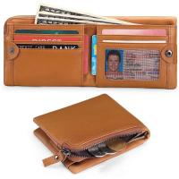 China Genuine Leather RFID Wallet Open Closure Anti-Theft Design for Women Travel Business 11.5cm for sale