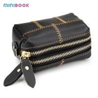 China Genuine Leather Keychain Pouch Small Women Zipper Hasp Closure Purse 10.5x8x5.5cm for sale