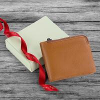 China Genuine Leather RFID Wallet Open Closure Anti-Theft Design for Women Travel Business 11.5cm for sale