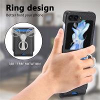 China 360 Degree Foldable Ring Wallet PU Mobile Phone Case for Samsung Galaxy S23 S22 Ultra S21 S20 Plus for sale