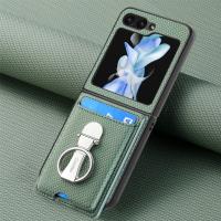 China 360 Degree Foldable Ring Wallet PU Mobile Phone Case for Samsung Galaxy S23 S22 Ultra S21 S20 Plus for sale