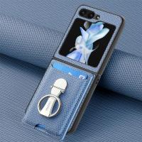 China 360 Degree Foldable Ring Wallet PU Mobile Phone Case for Samsung Galaxy S23 S22 Ultra S21 S20 Plus for sale