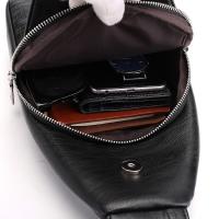 China Men's PU Leather Crossbody Chest Bag Alligator Pattern Fashion Casual Shoulder Bag for sale