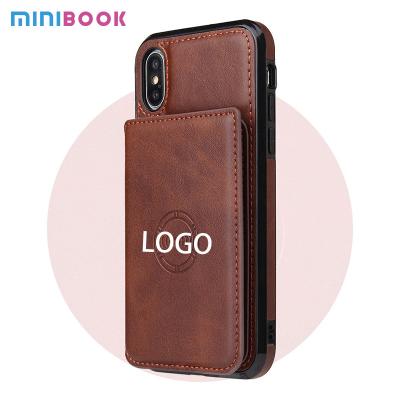 China Shockproof Magnetic Wallet Case for iPhone 15 Pro with Card Holder for sale