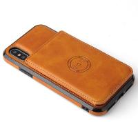 China Shockproof Magnetic Wallet Case for iPhone 15 Pro with Card Holder for sale