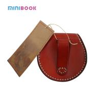 China Genuine Leather Coin Purse Mini Wallet with Keyring 8.8x8.8x2.5 cm OEM ODM Custom for sale