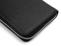 China Multi-Function Clutch Budget Long Zipper Wallet with Cross Pattern and PU Leather for sale