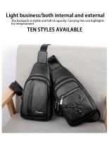 China Men PU Leather Crossbody Sling Bag Travel Belt Bag 30cm Crocodile Grain Custom for sale