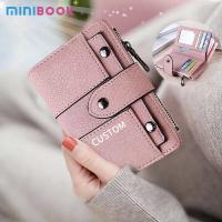 China PU Leather Short Wallet for Women Anti-Theft RFID Blocking 13.5cm x 10cm for sale