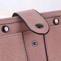 China PU Leather Short Wallet for Women Anti-Theft RFID Blocking 13.5cm x 10cm for sale
